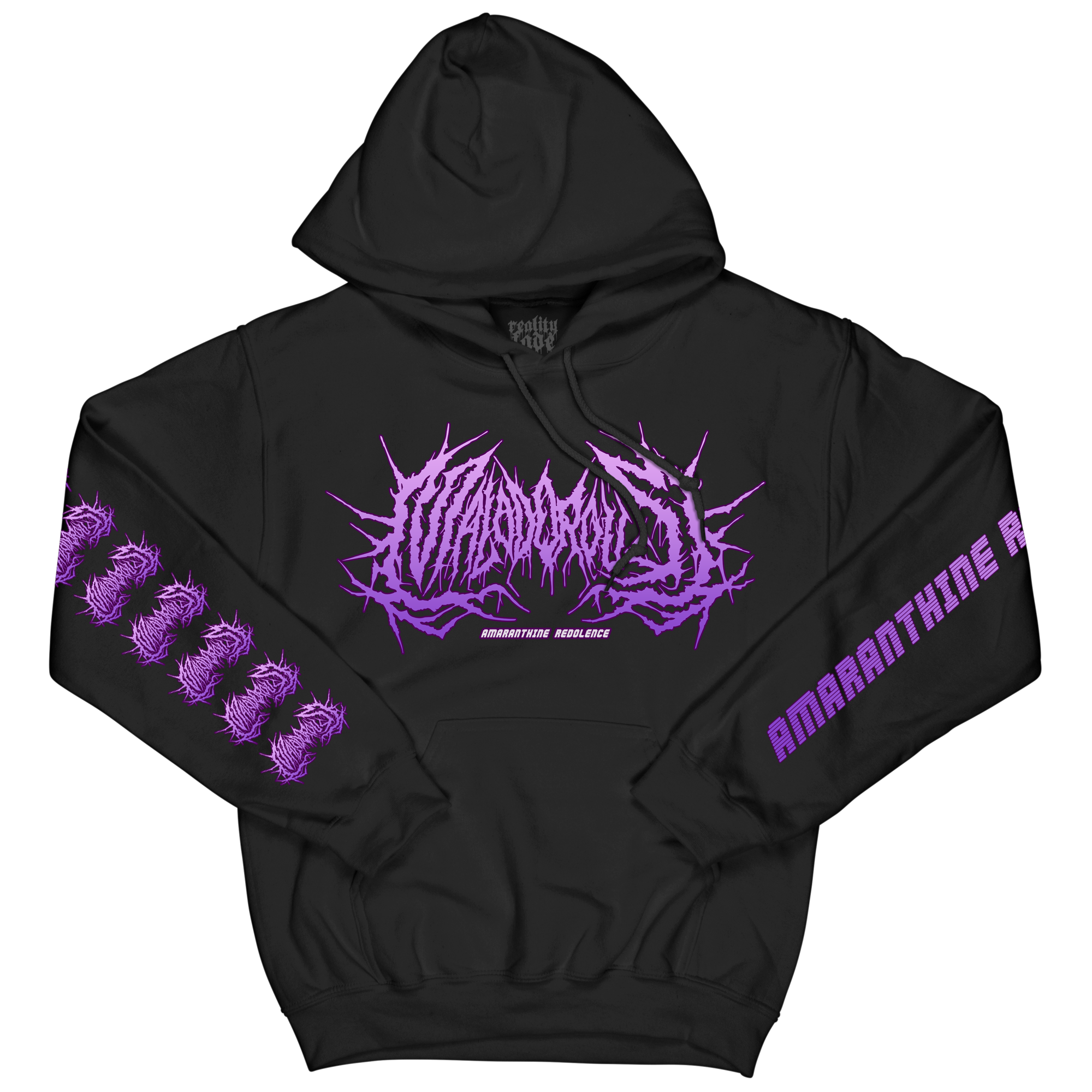 Malodorous 'Amaranthine Redolence' Hoodie – Reality Fade Merch
